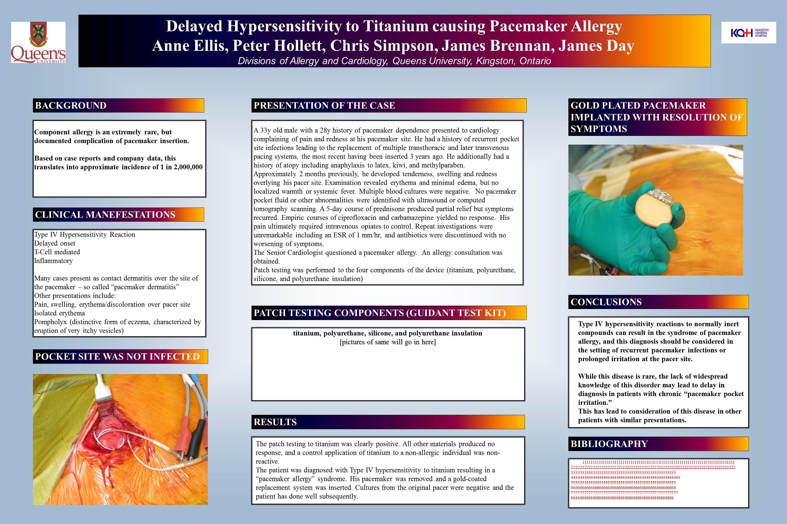 Kingston Allergy Research - Pacemaker Poster
